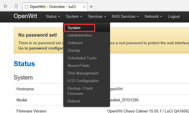 旧版OpenWrt 中文简体设置教程